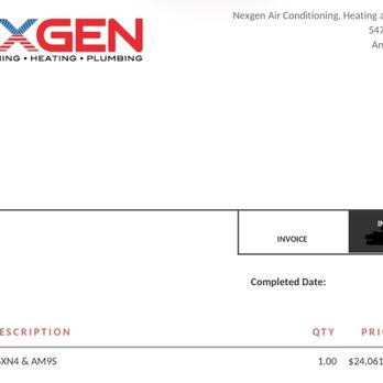 NEXGEN AIR CONDITIONING HEATING & PLUMBING - Updated May 2025 - 1453 ...