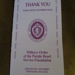 PURPLE HEART PICK UP SERVICE - 5380 S 13th St, Milwaukee, Wisconsin ...