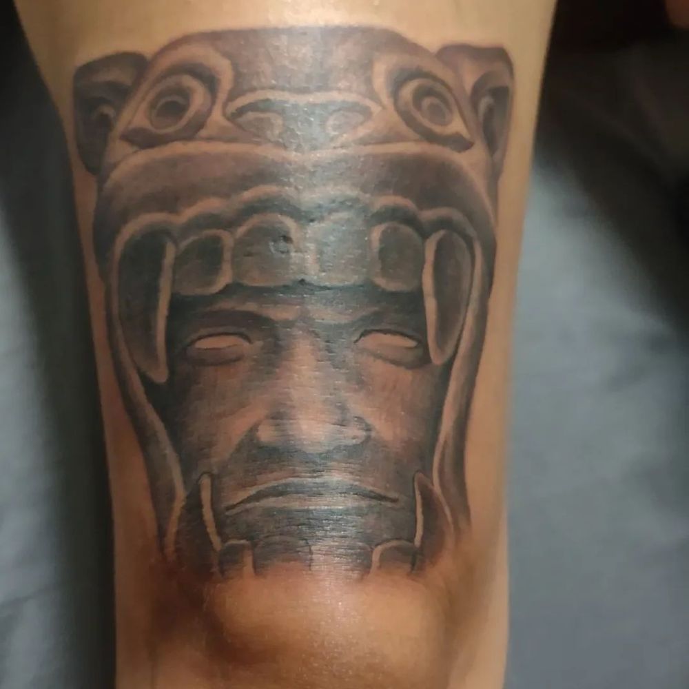 Aztec Temples Tattoos