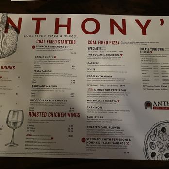 ANTHONY’S COAL FIRED PIZZA & WINGS - Updated August 2025 - 241 Photos ...