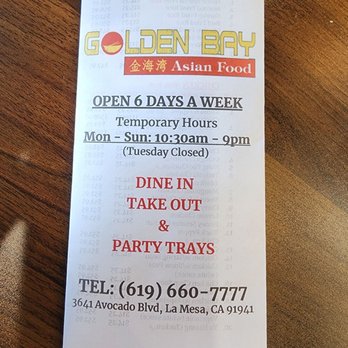 GOLDEN BAY ASIAN FOOD - Updated June 2024 - 106 Photos & 94 Reviews ...