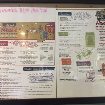 Arnis menu store