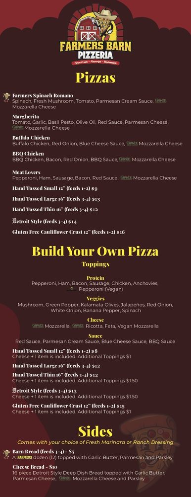 FARMERS BARN PIZZERIA - 29 Photos - 40420 Five Mile Rd, Plymouth ...