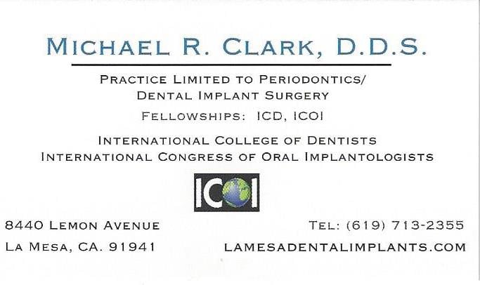 MICHAEL R CLARK, DDS - Updated August 2025 - 8440 Lemon Ave, La Mesa ...