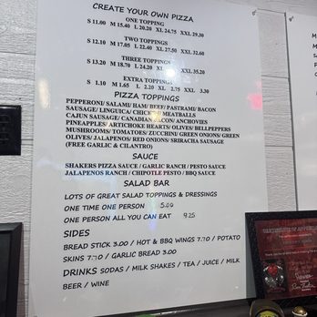 SHAKERS PIZZA - Updated December 2025 - 199 Photos & 363 Reviews - 4075 ...