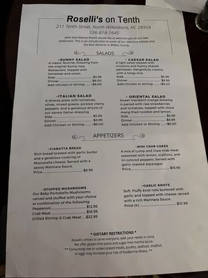 ROSELLI’S ON 10TH - Updated June 2025 - 17 Photos & 36 Reviews - 211 10th St, North Wilkesboro ...