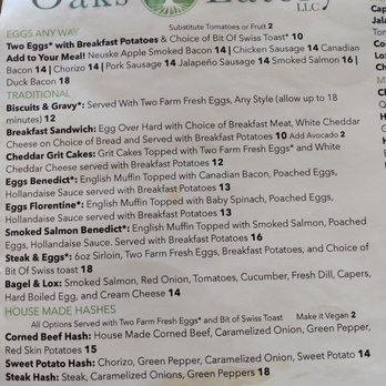 OAKS EATERY - Updated July 2025 - 139 Photos & 207 Reviews - 8 S Elm St ...