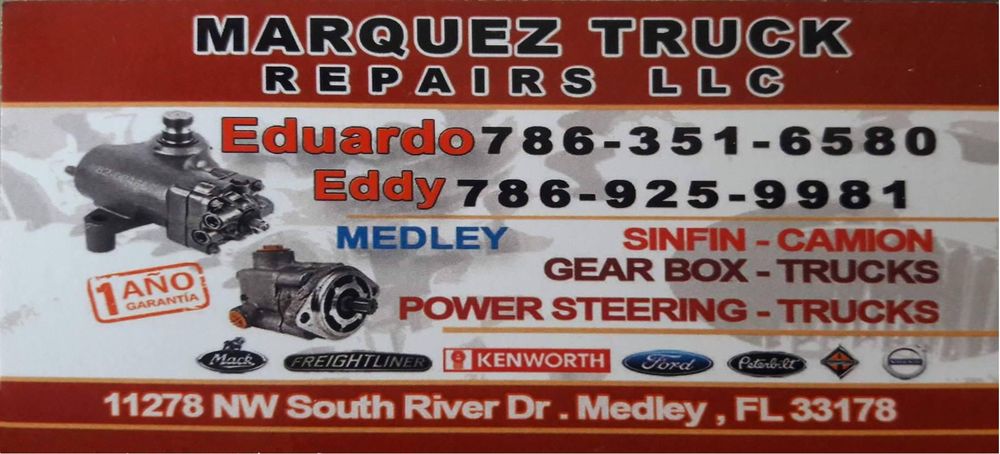MARQUEZ TRUCK REPAIRS - 11278 NW S River, Medley, Florida - Truck ...