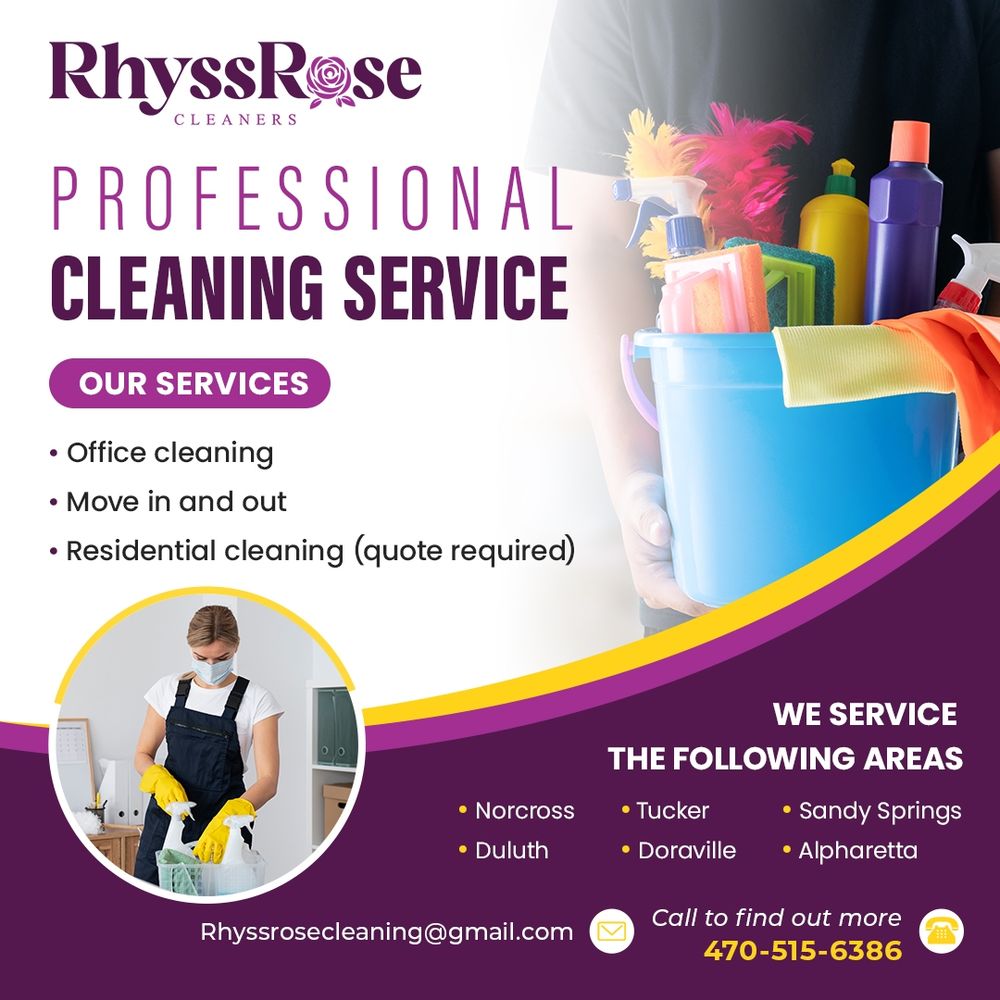 RHYSS ROSE CLEANING - Updated April 2024 - Atlanta, Georgia - Home Cleaning - Phone Number - Yelp
