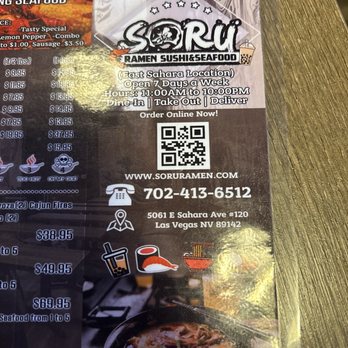 SORU RAMEN SUSHI & SEAFOOD - Updated March 2025 - 508 Photos & 268 ...