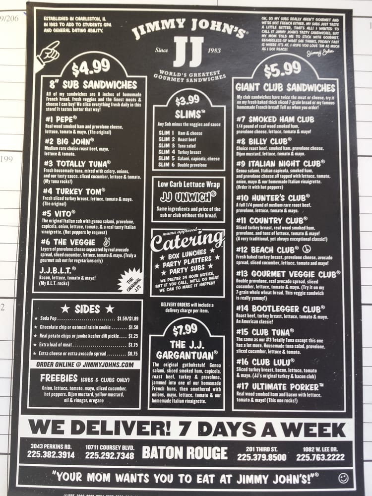 JIMMY JOHN’S - Updated January 2026 - 11 Reviews - 201 3rd St, Baton ...