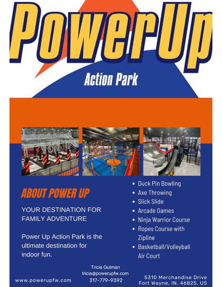 POWER UP ACTION PARK - 5310 Merchandise Dr, Fort Wayne, Indiana ...