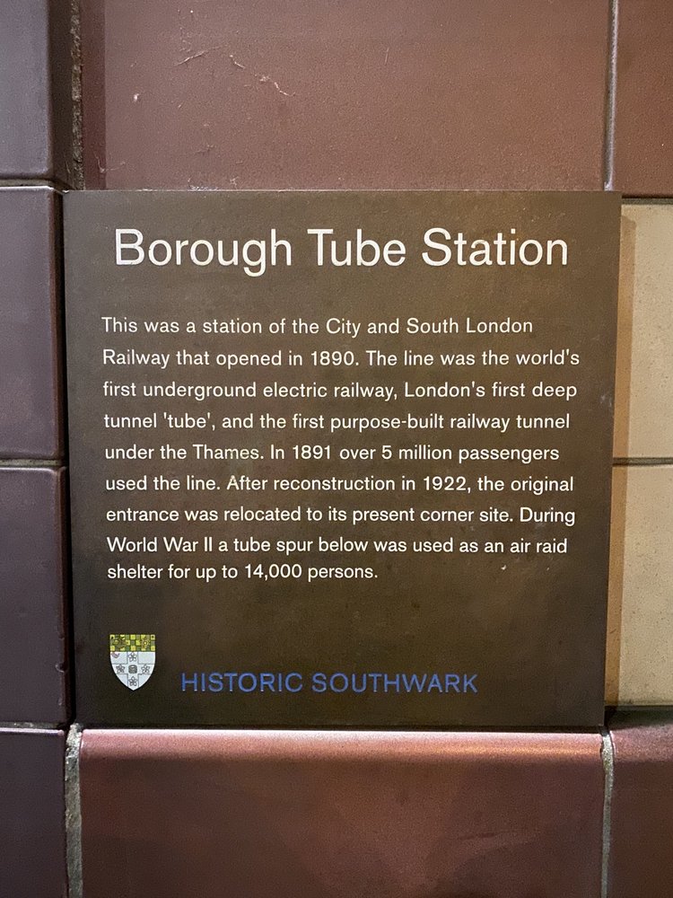 BOROUGH TUBE STATION - 196-198 Borough High St, London, United Kingdom ...