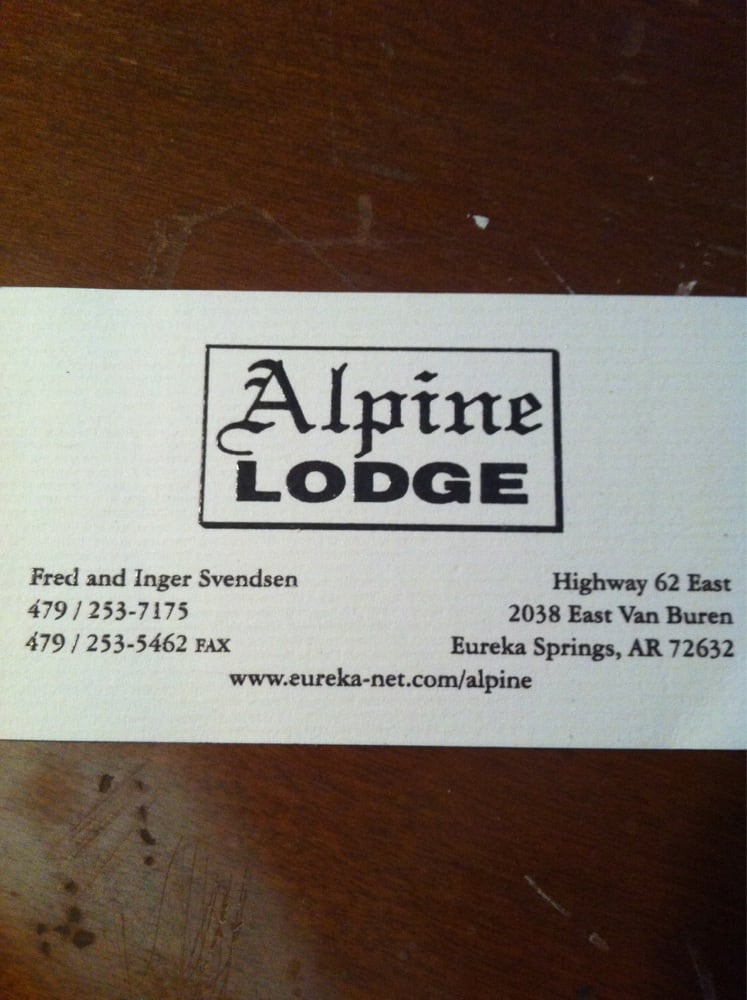 ALPINE LODGE - Updated January 2026 - 2038 E Van Buren, Eureka Springs ...