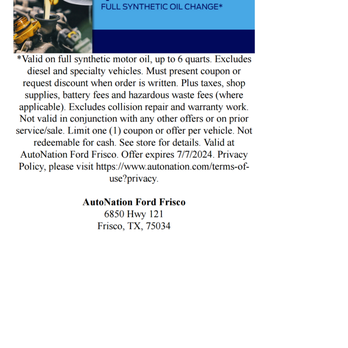 AUTONATION FORD FRISCO - Updated November 2024 - 75 Photos & 461 ...