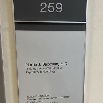 MARTIN J BACKMAN, MD - Updated December 2025 - 15 Photos & 78 Reviews ...