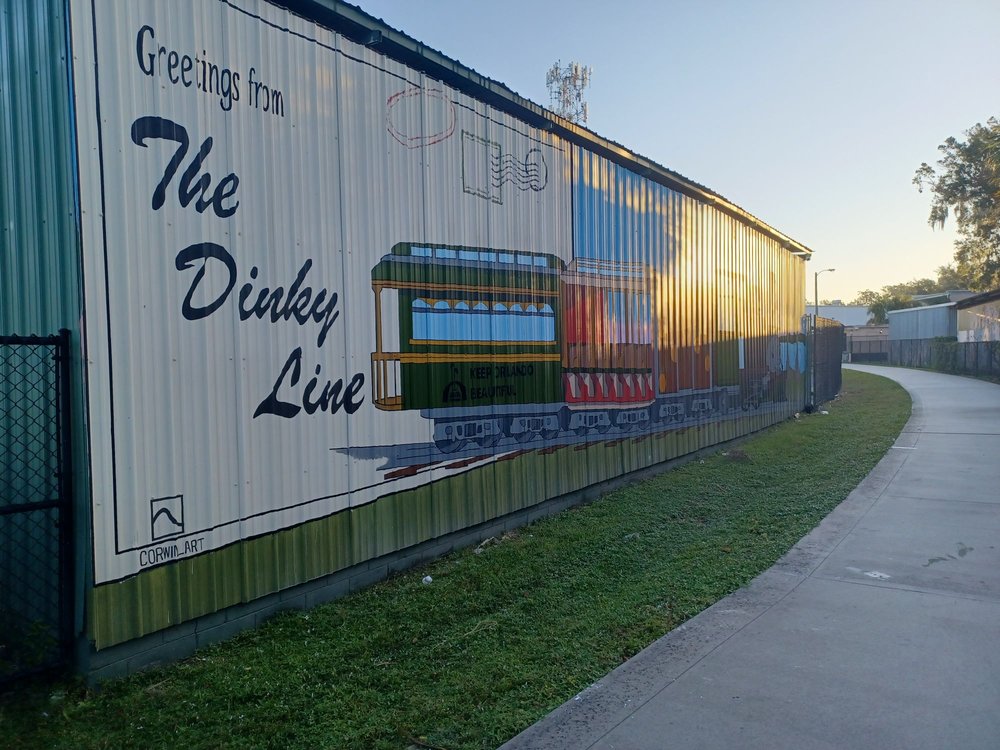 GREETINGS FROM THE DINKY LINE MURAL - 815 Montana St, Orlando, Florida ...