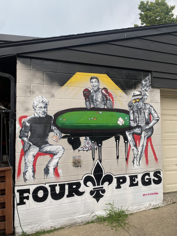 FOUR PEGS POKER MURAL - 1053 Goss Ave, Louisville, Kentucky - Public ...