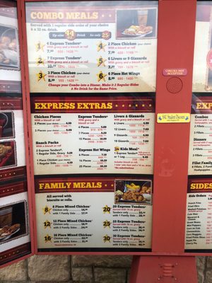 Chicken express prices store
