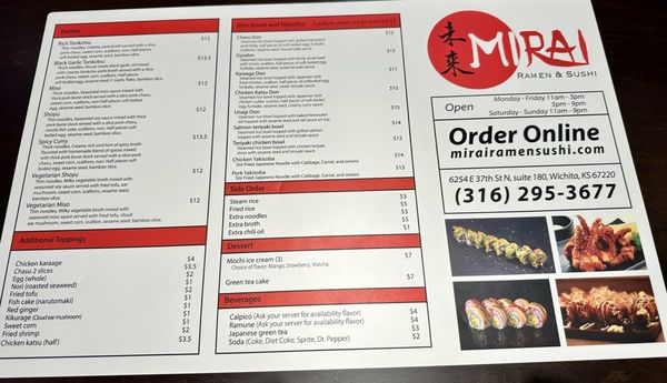 MIRAI RAMEN AND SUSHI - Updated September 2024 - 46 Photos & 24 Reviews ...