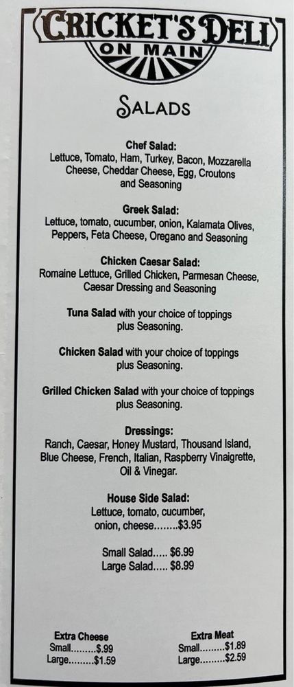 CRICKET’S DELI - Updated April 2026 - 152 W Main St, Mayo, Florida ...