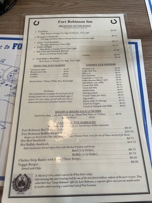 FORT ROBINSON CAFE - 10 Photos & 14 Reviews - 3200 US 20, Crawford ...