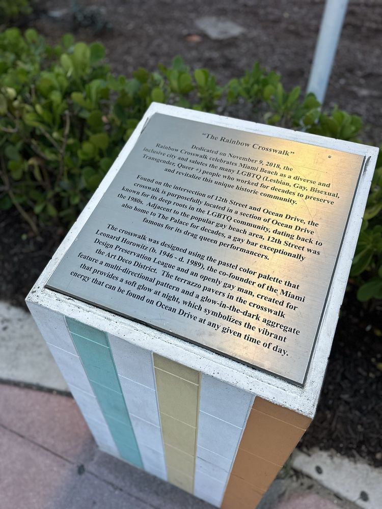 THE RAINBOW CROSSWALK - Updated September 2024 - Miami Beach, Florida ...