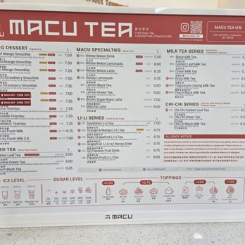 MACU TEA - UW - Updated August 2025 - 227 Photos & 115 Reviews - 1100 ...
