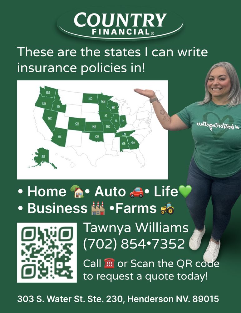 TAWNYA WILLIAMS - COUNTRY FINANCIAL - Updated March 2025 - Request a ...