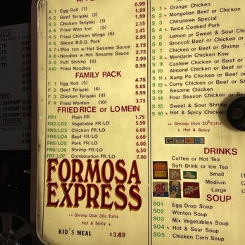 FORMOSA EXPRESS - Updated January 2025 - 46 Photos & 82 Reviews - 5405 ...