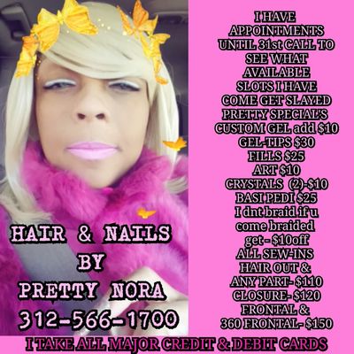 PRETTY NORA’S NAIL LOUNGE & HAIR BAR - Updated May 2024 - 5659 W North ...