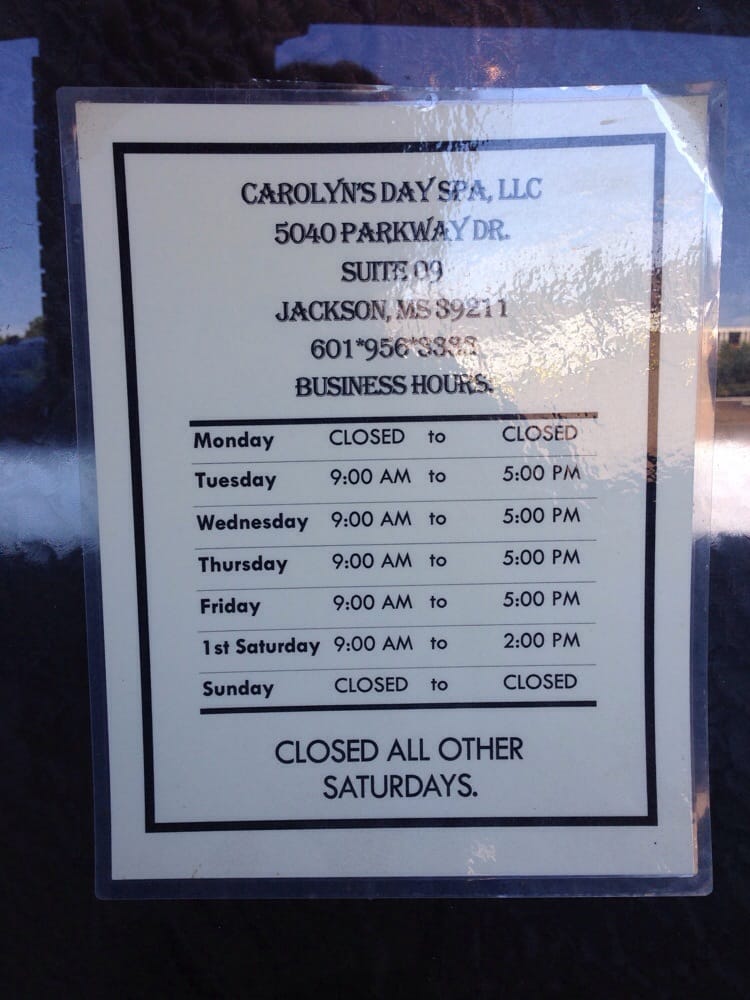CAROLYN’S DAY SPA - Updated July 2025 - 5040 Parkway Dr, Jackson ...