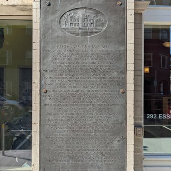 ALEXANDER GRAHAM BELL HISTORICAL MARKER - 1 Sewall St, Salem ...
