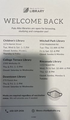 PALO ALTO CITY LIBRARY - RINCONADA BRANCH - Updated March 2026 - 71 ...