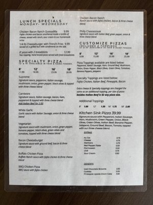 BACKDOOR PIZZA & MORE - Updated December 2025 - 30 Reviews - 1000 N ...