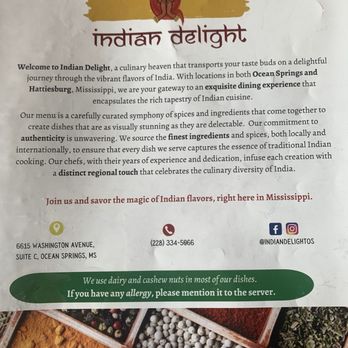 INDIAN DELIGHT - OCEAN SPRINGS - Updated August 2024 - 117 Photos & 74 ...