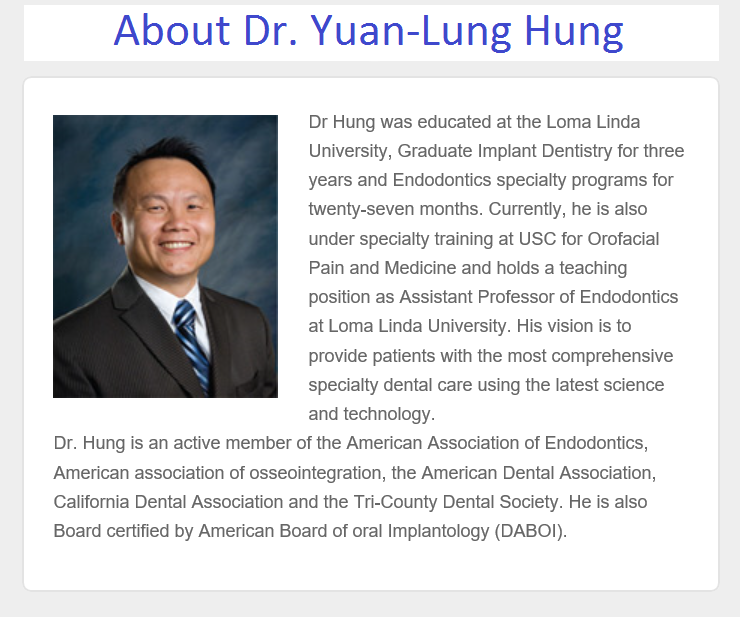 YUAN-LUNG HUNG, DMD MS - Updated December 2025 - San Gabriel ...