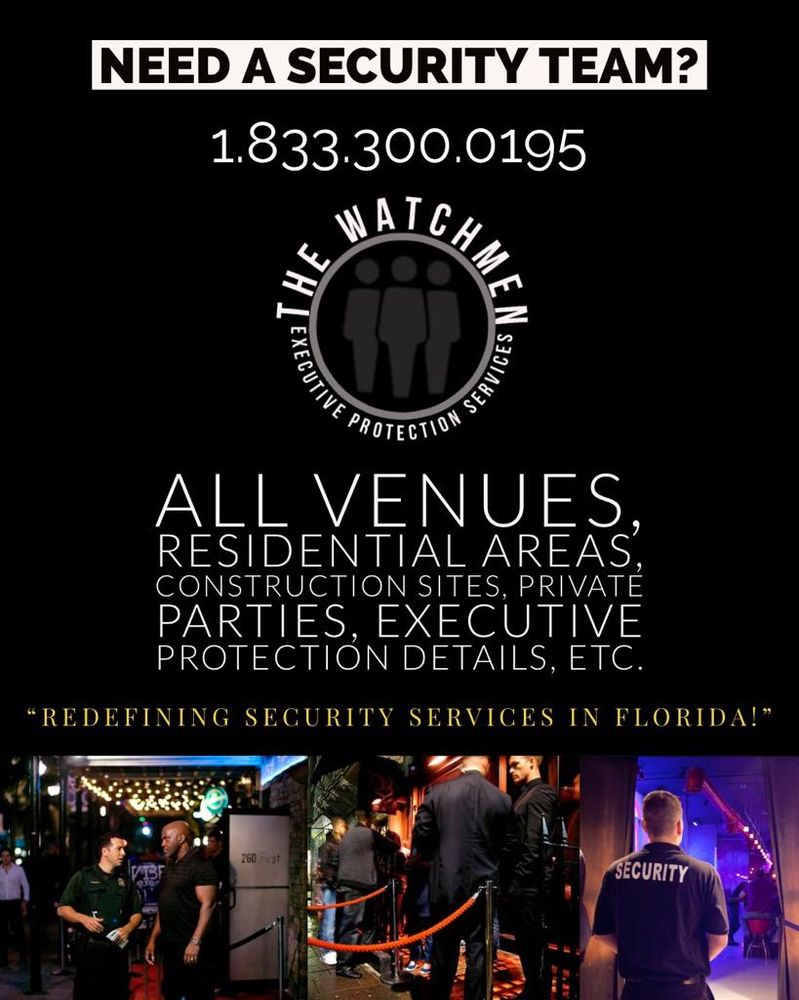 THE WATCHMEN EXECUTIVE PROTECTION SERVICES - Updated July 2025 ...