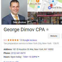 GEORGE DIMOV, CPA - 17 Photos & 172 Reviews - Tax Services - 211 E 43rd ...