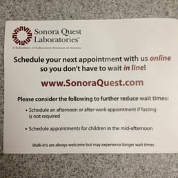 Sonora Quest Laboratories Reviews | Read Customer Service Reviews of ...