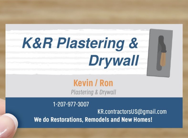 K&R PLASTERING AND DRYWALL - Request Consultation - SPRINGVALE, Maine - General Contractors ...