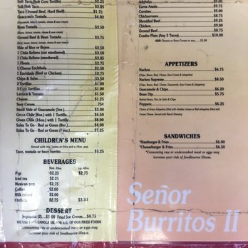 SENOR BURRITOS - Updated December 2025 - 33 Photos & 73 Reviews - 2553 ...
