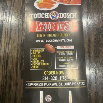 TOUCHDOWN WINGS - CWE - Updated December 2024 - 21 Photos & 14 Reviews ...