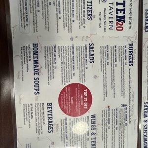 TEN20 TAVERN - 3010 Adams St, Mankato, Minnesota - American (New ...