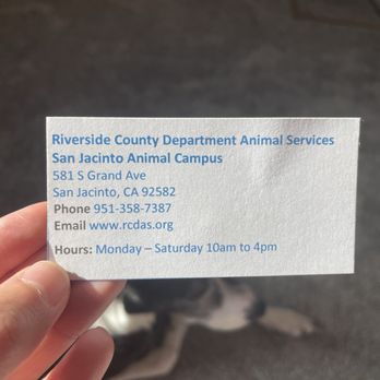 RIVERSIDE COUNTY DEPARTMENT OF ANIMAL SERVICES - Updated December 2025 ...