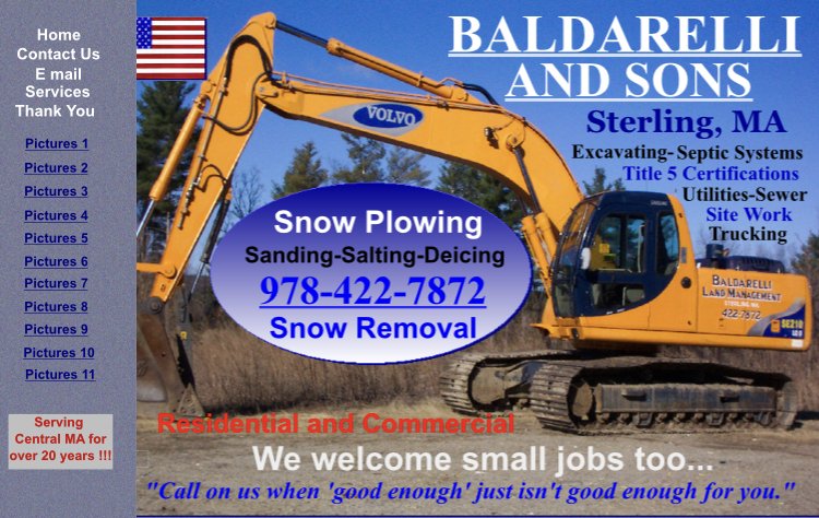 BALDARELLI AND SONS EXCAVATING - 24 Boutelle Rd, Sterling ...