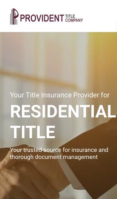 PROVIDENT TITLE COMPANY - Updated October 2025 - 6345 Balboa Blvd ...