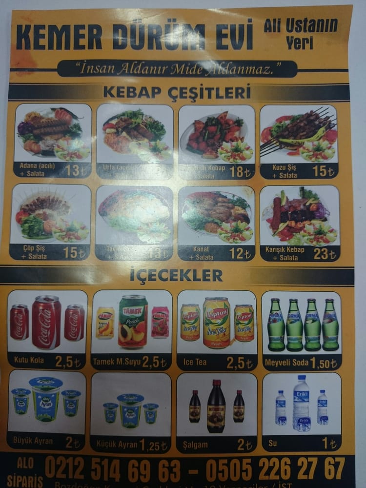 KEMER DÜRÜM EVI - Updated November 2025 - No: 63, İstanbul, Turkey ...