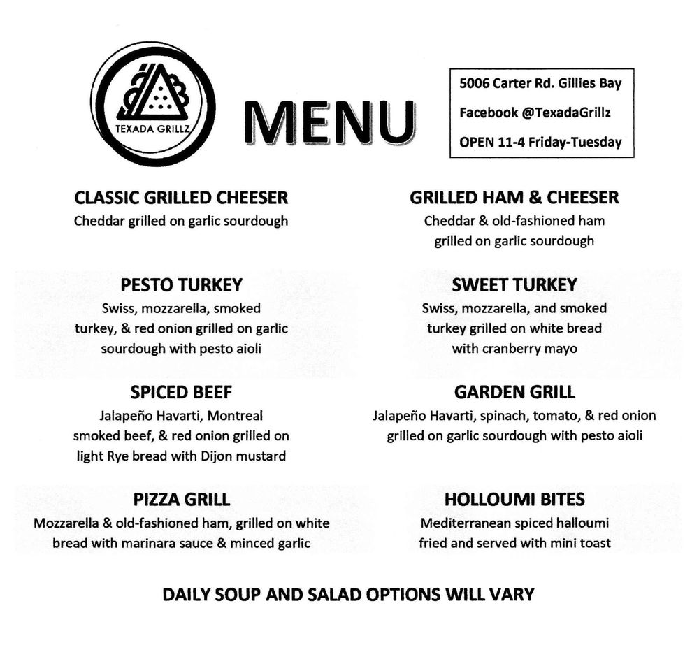 TEXADA GRILLZ - Updated March 2025 - 5006 Carter Road, Gillies Bay ...