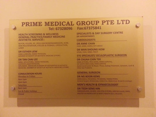 PRIME MEDICAL GROUP - Updated July 2025 - 290 Orchard Road, Singapore ...